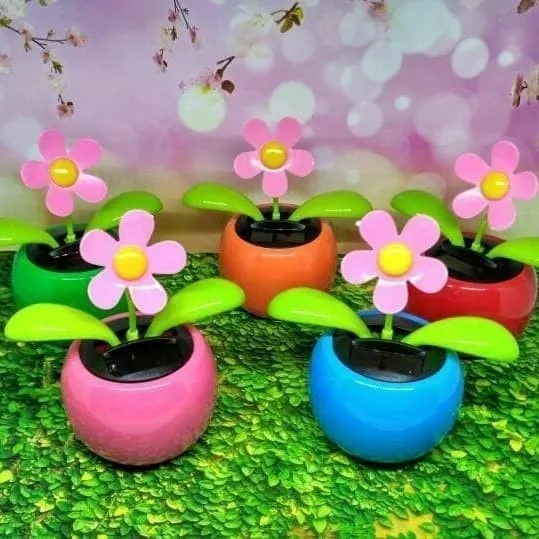 Flip Flap Bunga Goyang Moving Plant Solar Hiasan Mobil Interior ...