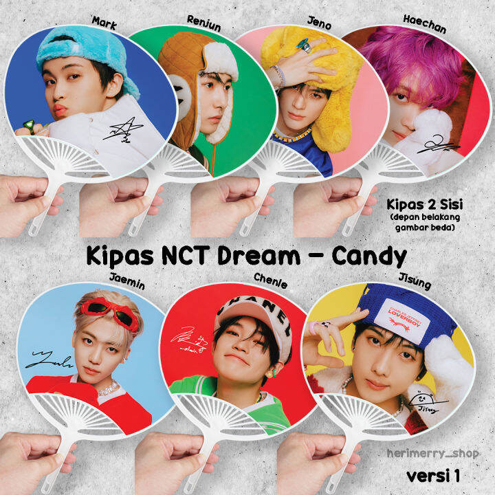 Kipas NCT Dream Candy - Merchandise KPOP Hand fan Unofficial Kipas ...