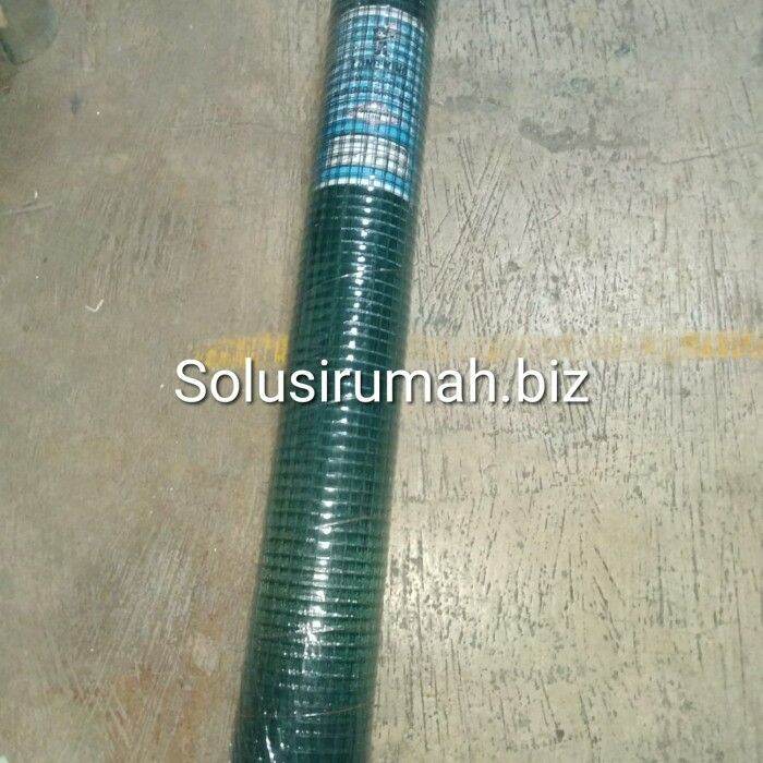 kawat LOKET PVC 1/2" lebar 90cm Hijau 1/2 inch rol roll perol plastik ...