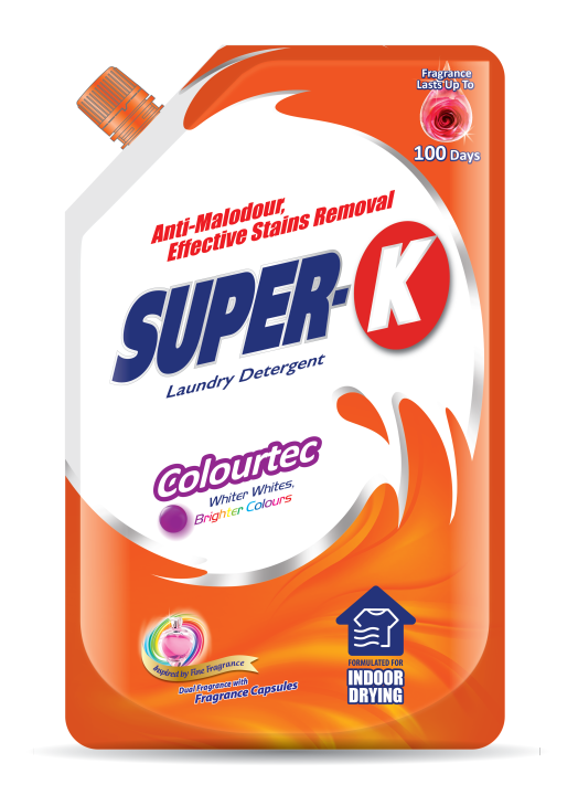 Super-K Laundry Liquid Detergent 1.6kg - Colourtec | Lazada
