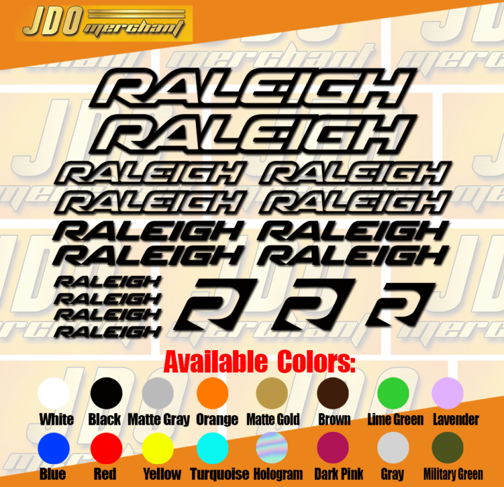 Raleigh Bicycle Sticker Decals | Lazada PH