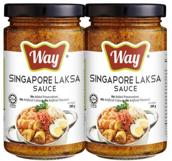 WAY SAUCE - Singapore Laksa Sauce 新加坡叻沙酱 [ 2bottlesx200g ] | Lazada PH