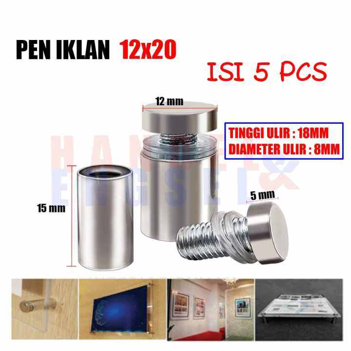 Pen Iklan Sign Board Baut Acrylic 12 x 20 - ISI 5 PCS | Lazada Indonesia