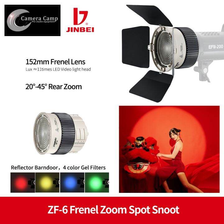 JINBEI ZF-6 Frenel Zoom Spot Snoot Photo Optical Condenser Art Special ...