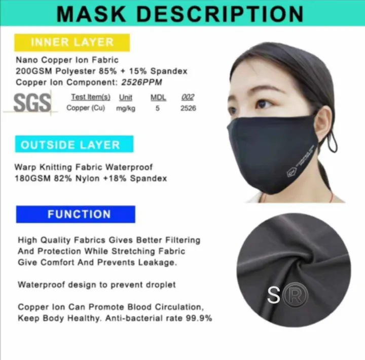 Copper Ion Infused Mask | Lazada PH