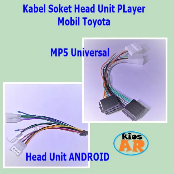 Kabel Soket Head Unit Mobil Toyota PLug and PLay Android, MP5 PLayer ...