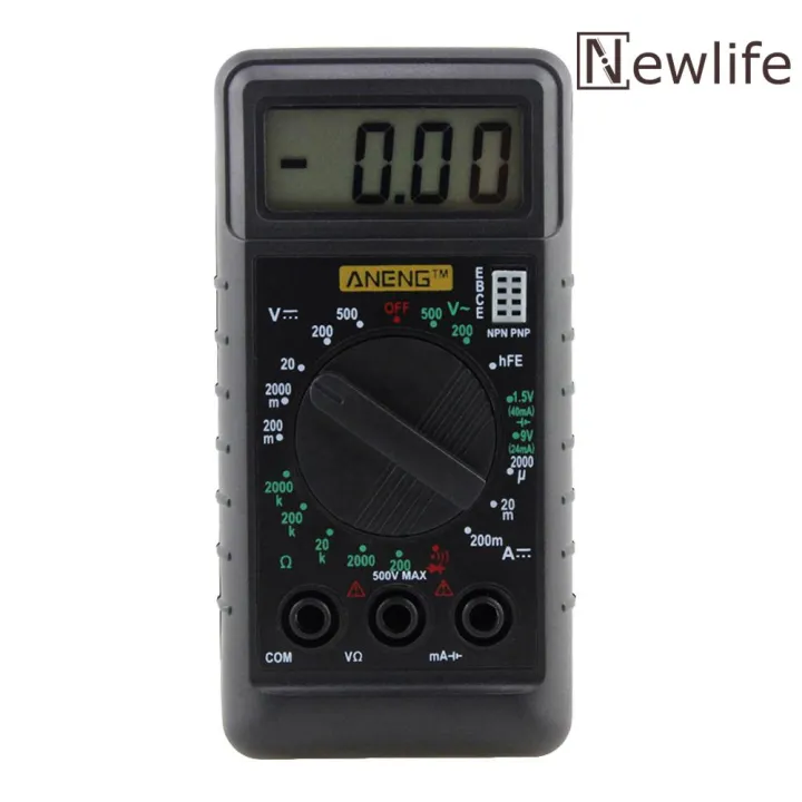 Mini Pocket DMM Digital Multi Meter OHM Test Voltmeter Ammeter with ...