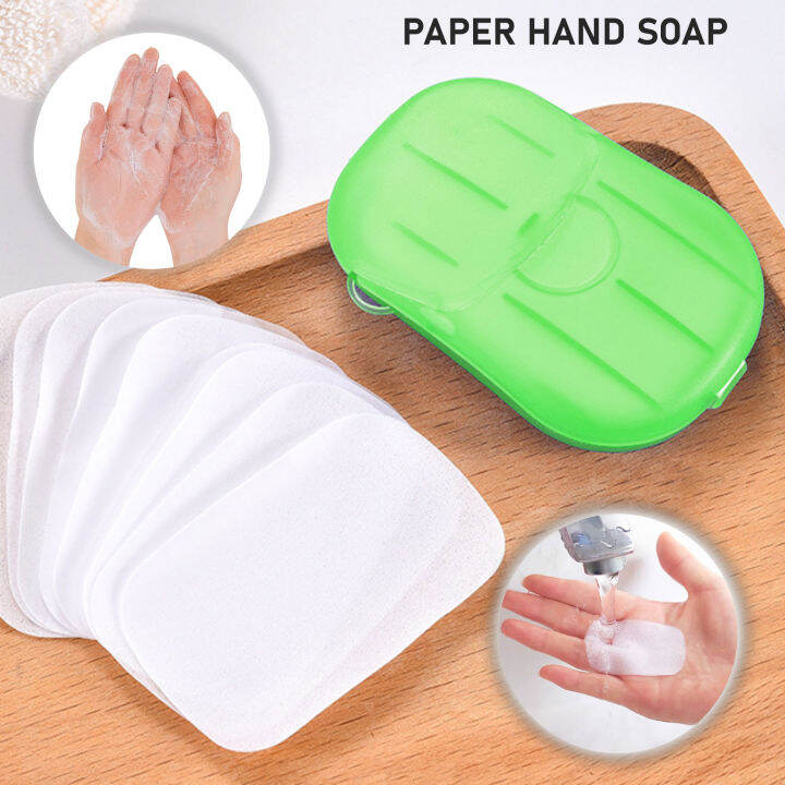 Redmond 20Pcs/Box Paper Hand Soap Washing Slice Sheets For Home Travel ...