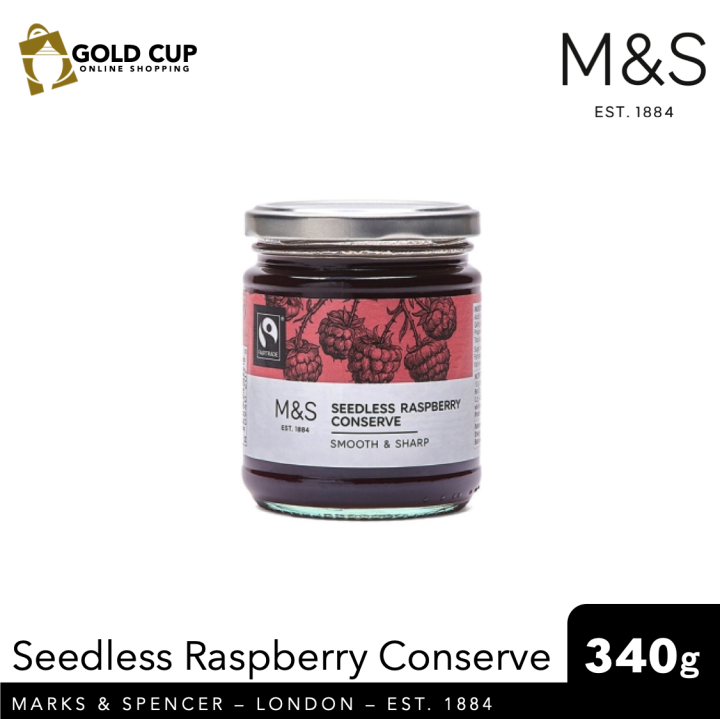 Marks & Spencer Food Seedless Raspberry Conserve 340g (Jam & Spreads ...