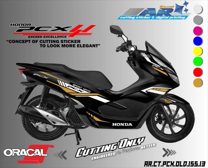 Stiker Cutting Pcx - Cutting Sticker List Variasi Body Motor Honda Pcx ...