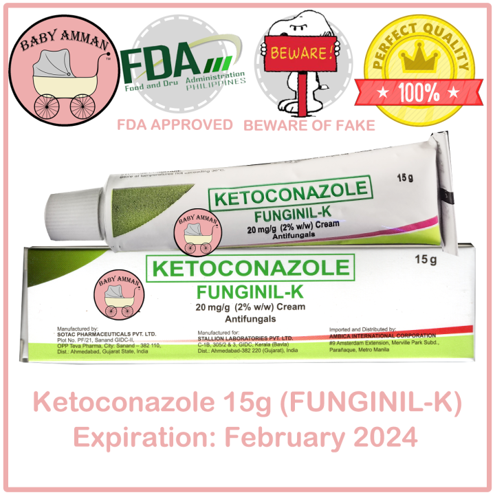 Ketoconazole cream (Funginil-K) 15g - baby takiz store | Lazada PH
