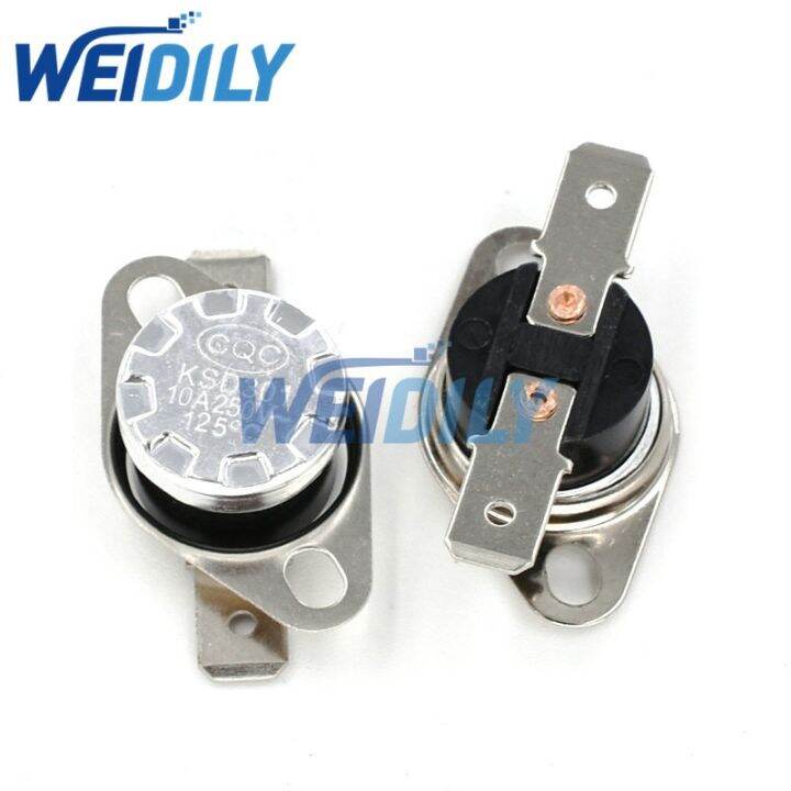 ☂ 2PCS KSD301 125 Degree 250V 10A Normal Close Temperature Controlled ...