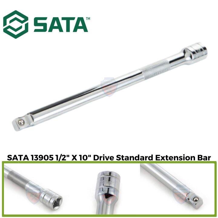 SATA 13905 1/2'' x 10" Dr. Standard Extension Bar | Lazada
