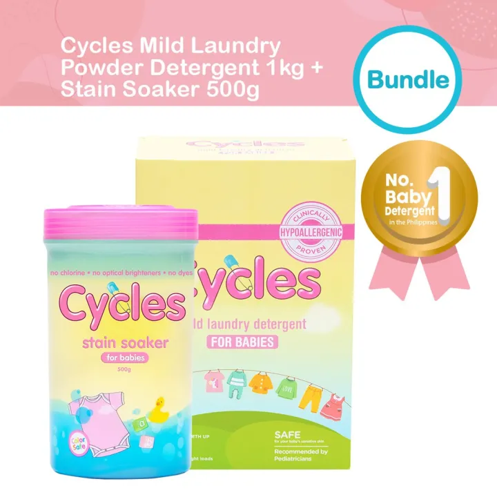 Cycles Baby Stain Soaker 500g - Cycles Mild Baby Laundry Powder ...