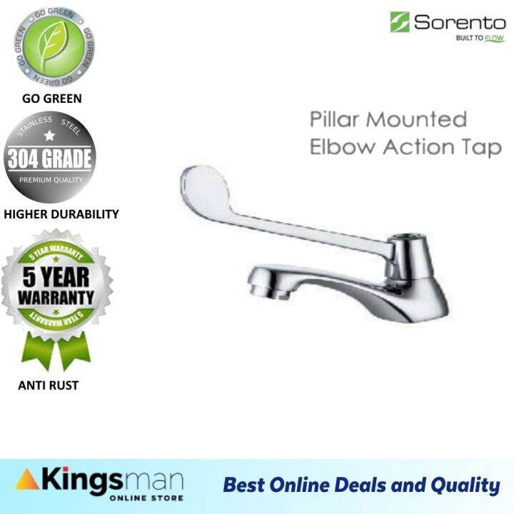 [Kingsman] Sorento Clinical Tap Series Pillar mounted Elbow Action Tap ...