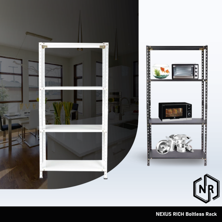 NEXUS Full Metal 4level Convy Rack Rak Skru Metal Shelf Rack Ready ...