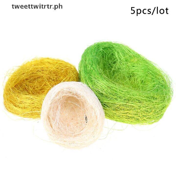 TRITR Nest Fibre Aviary Birds Canaries Finches Nest Filled Grass Bird ...