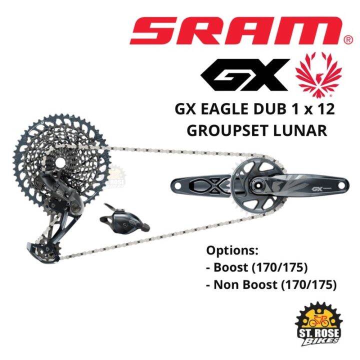 SRAM GX Eagle DUB 1x12 Group set Lunar | Lazada PH