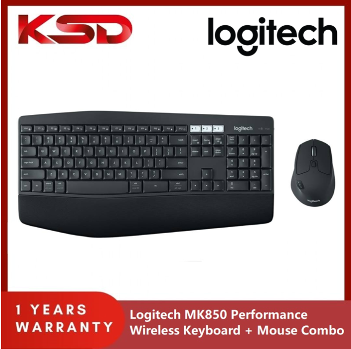 Logitech Mk850 Performance Wireless Keyboard And Mouse Combo Lazada