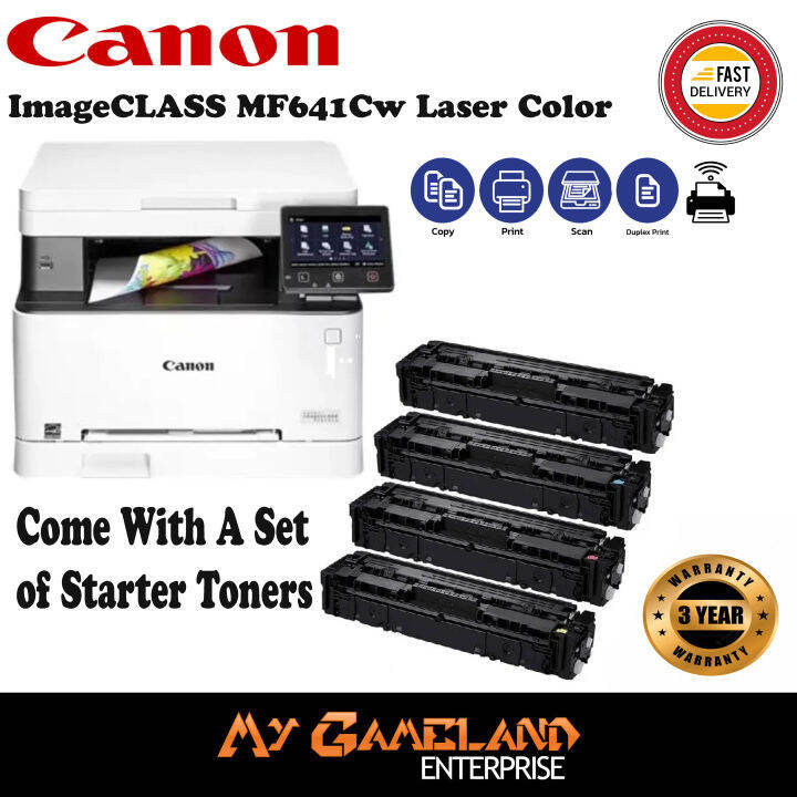 Canon ImageCLASS MF641Cw (Print,Scan,Copy) WiFi Laser Color Printer ...