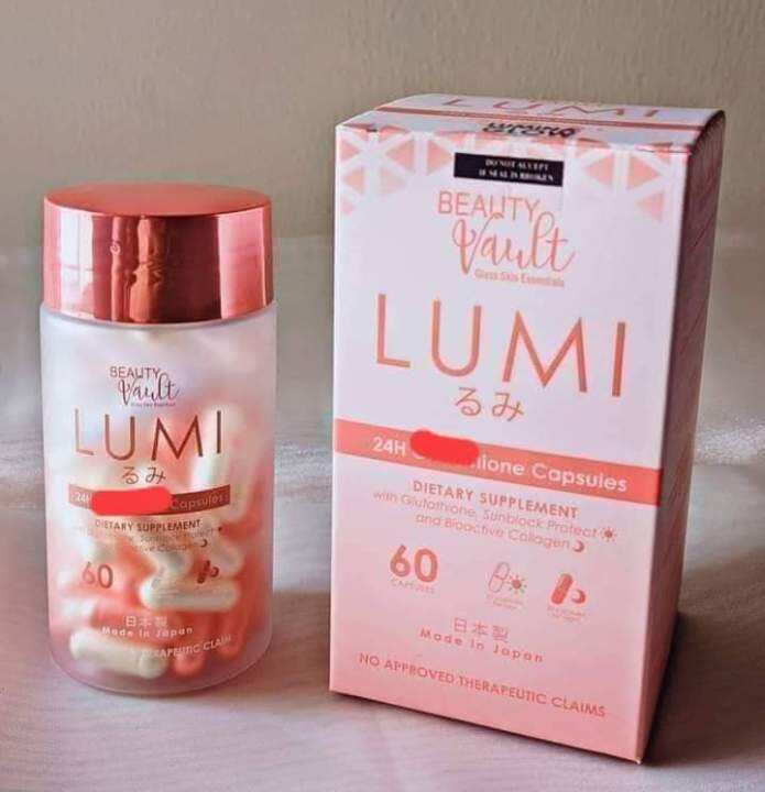 Lumi 24H Glutathione Capsules by Beauty Vault (60 capsules) | Lazada PH