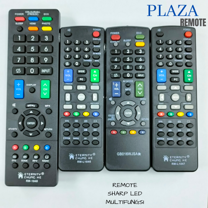 REMOTE TV SHARP AQUOS MULTIFUNGSI LANGSUNG PAKAI TANPA SETTING | Lazada ...