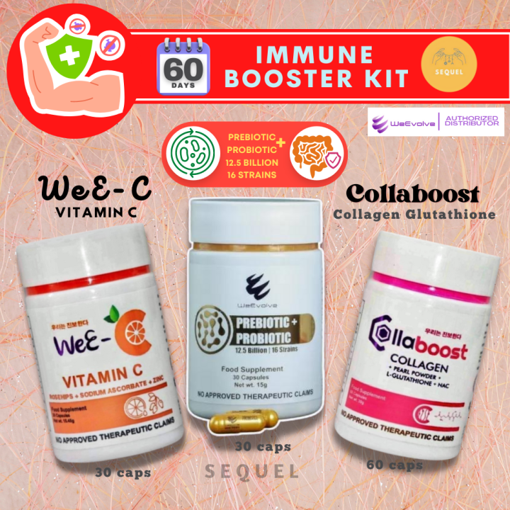 Sequel's 60 Immune Booster Kit by WeEvolve , Power your immune system with WeE-C Vitamin C 30 ...
