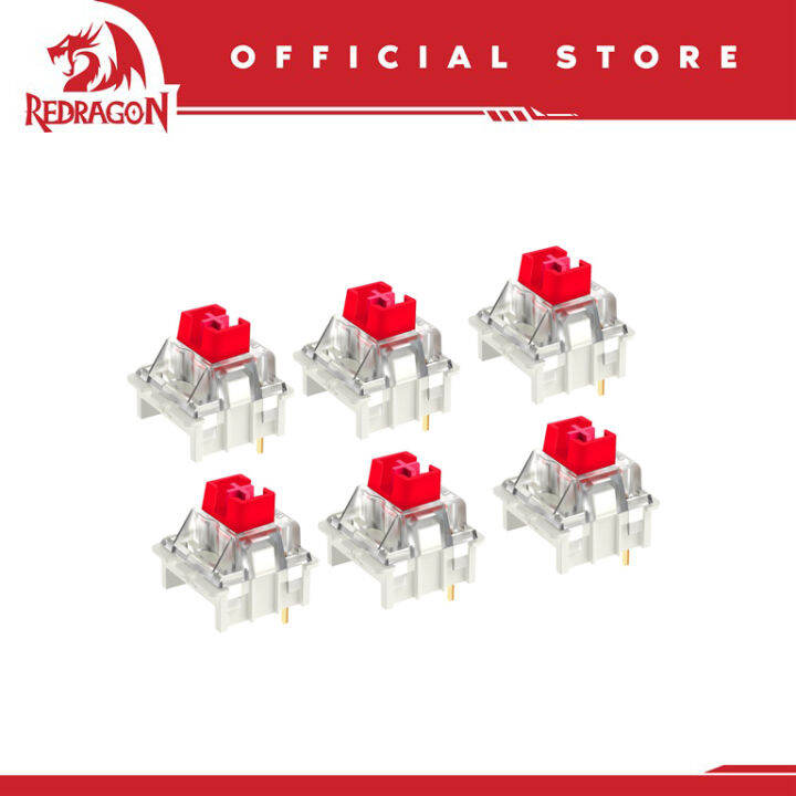 Redragon SMD RGB MX Switch(White Base) 3Pin Clicky Linear Touch Silent ...
