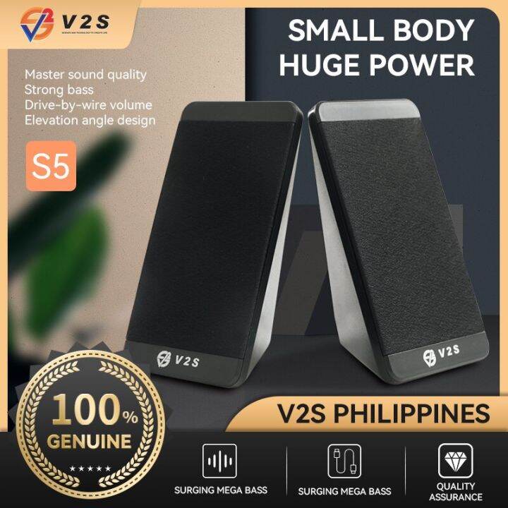 V2S S5 Computer Speaker Desktop Laptop Mini USB PC Speaker Small Stereo ...