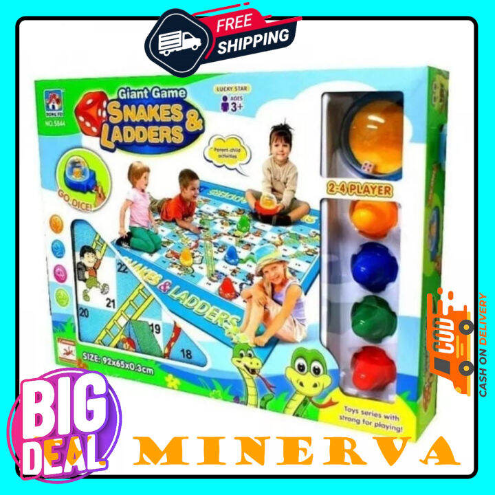 Giant Ledder Snake - Mainan Giant Game Snakes & Ladders - Permainan ...