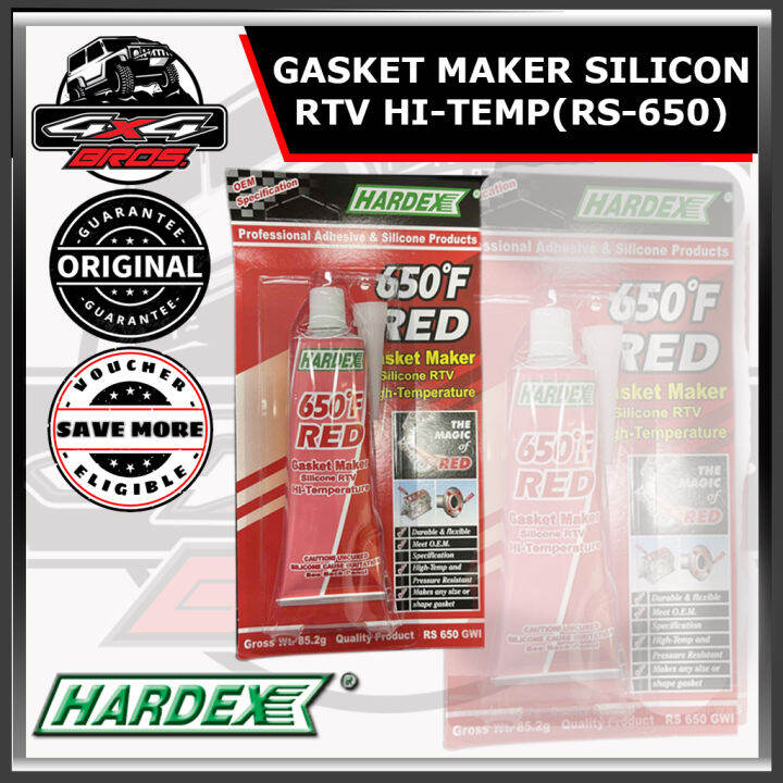 HARDEX GASKET MAKER & ADHESIVE 650F (RED) (RS-650) | Lazada PH