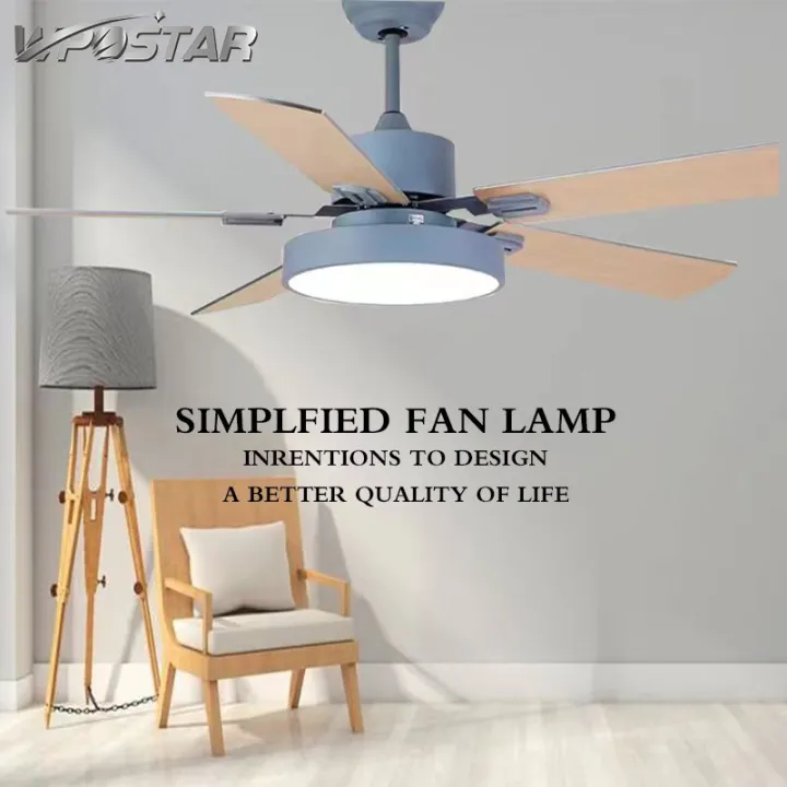 Nordic Modern Ceiling Fan Lights 42/52 Inch Invisible Ceiling Fan ...