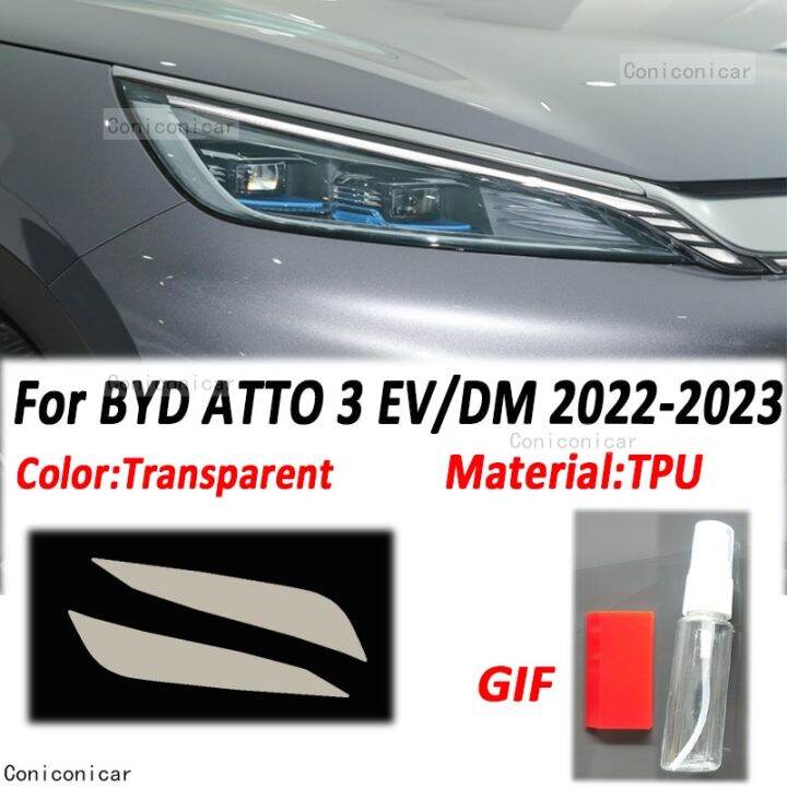 For BYD ATTO 3 EV Electric 2022 2023 DMI Car Headlight Protection Tint ...