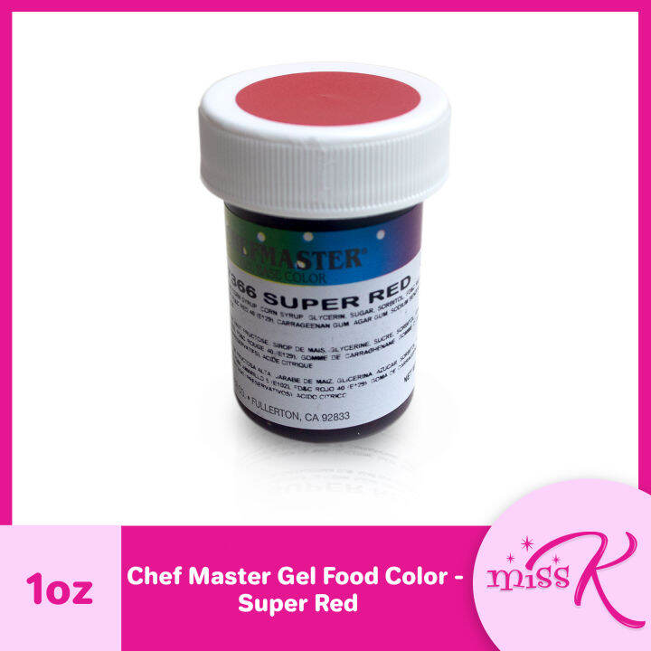 Chefmaster Gel Food Color | Super Red | Lazada PH
