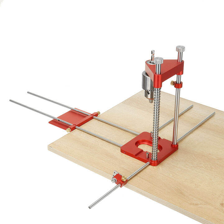 Press Bench Jig Dowel Jig Woodworking Drill Locator Guide Aluminum ...