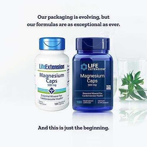 [PRE-ORDER] Life Extension, Magnesium Caps, 血压，心血管和骨骼健康 500 mg, 100 Veg ...