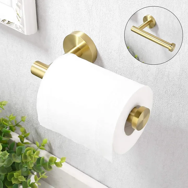 YASTO Toilet Paper Holder Tissue Roll Holder Bathroom SUS304 Stainless ...