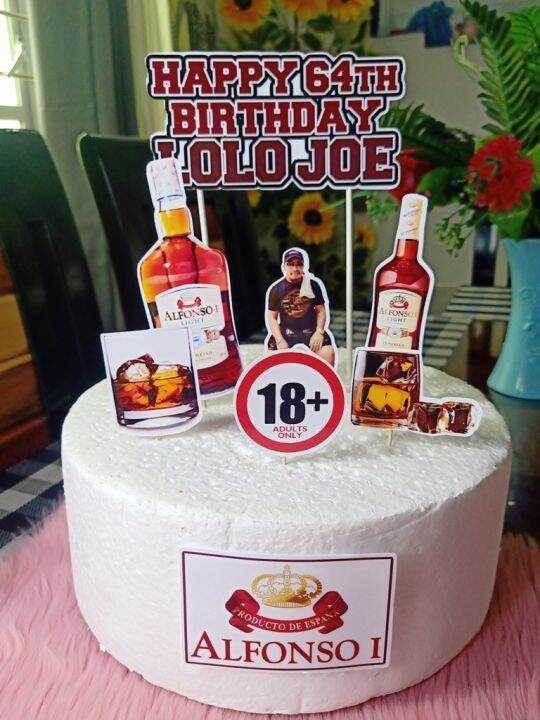 FATHER/WINE/ALFONSO THEME CAKE TOPPER | Lazada PH
