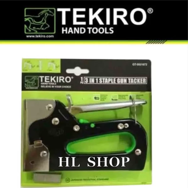 Best Seller GUN TACKER HEKTER TEMBAK TEKIRO 3 in 1 steples hekter jilid ...