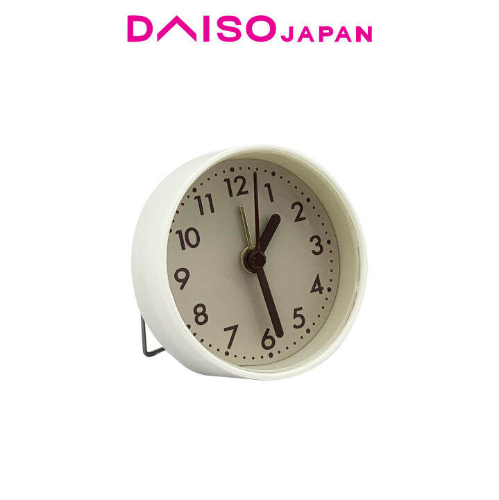 Daiso Mini Round Clock in White | Lazada PH