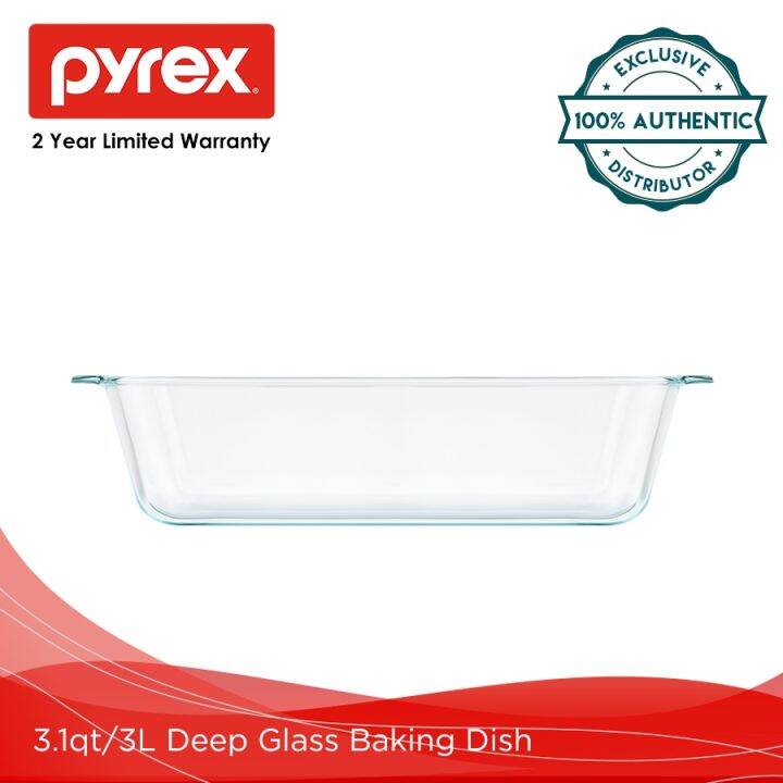 Pyrex Deep 3.1qt3L Deep Glass Baking Dish | Lazada PH