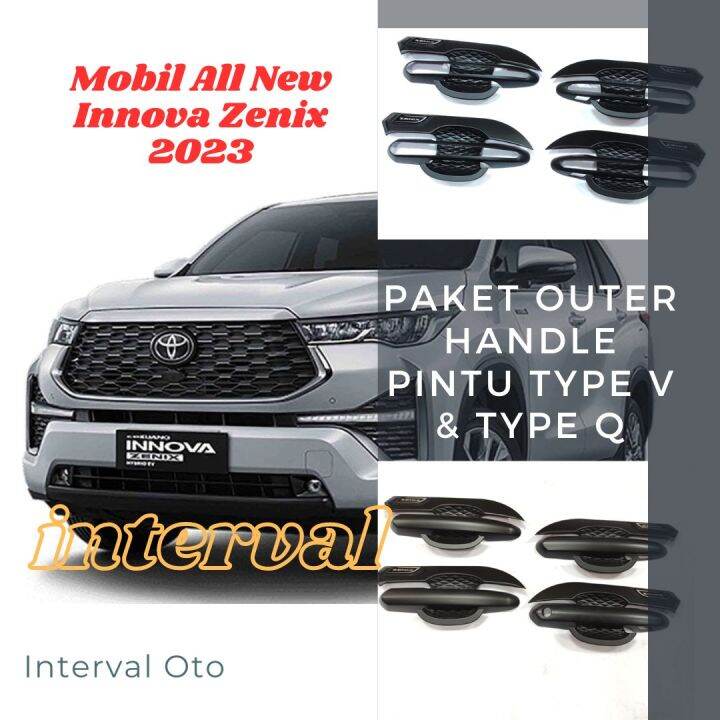 Paket Outer Cover Handle Pintu Mobil Innova Zenix 2023 Type Q dan Type G V | Lazada Indonesia
