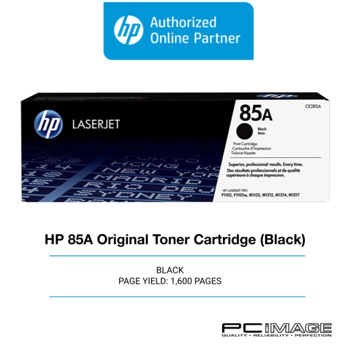 HP 85A Black Original Laserjet Toner Cartridge for HP Laserjet Pro ...