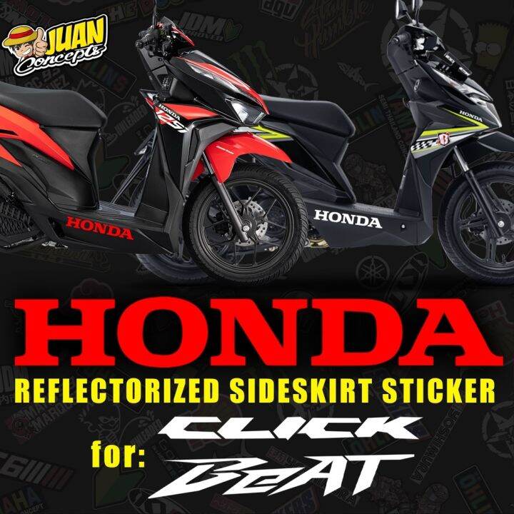 Side Skirt Sticker for Honda Click Beat FI (Left Right) | Lazada PH