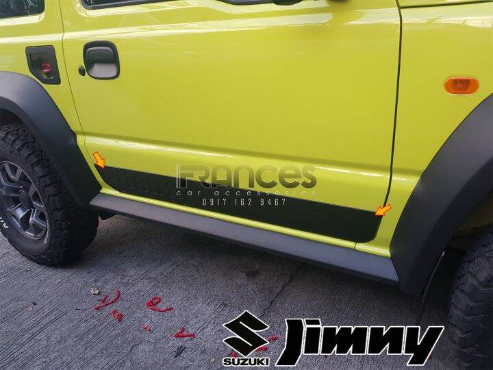 SUZUKI JIMNY 2019-2024 SIDE CLADDING / DOOR MOULDING MATTE BLACK ...