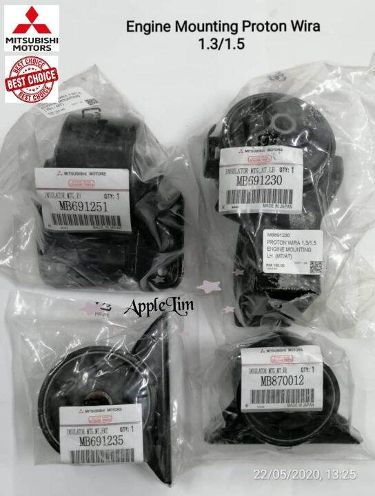 Engine Mounting Set (MMC) For Proton Wira 1.3/1.5 (MANUAL) | Lazada