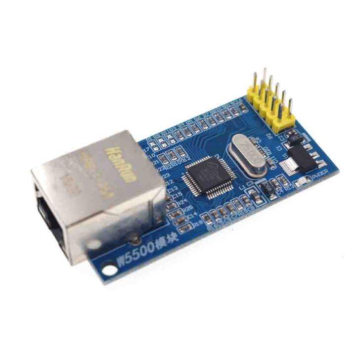 1PCS W5500 Ethernet โมดูลเครือข่ายฮาร์ดแวร์ TCP IP 51 STM32ไมโครคอนโทรลเลอร์โปรแกรม Over W5100 ...