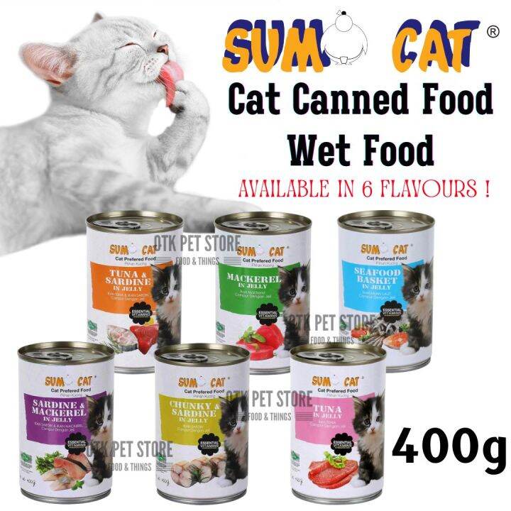 Sumo Cat Premium Tuna Series Cat & Kitten Wet Food / Canned Food 400g ...