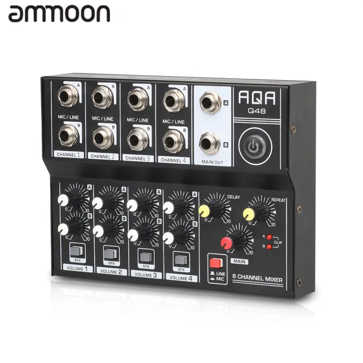 8 Channel Multifunctional USB Audio Mixer Portable Sound Mixer ...