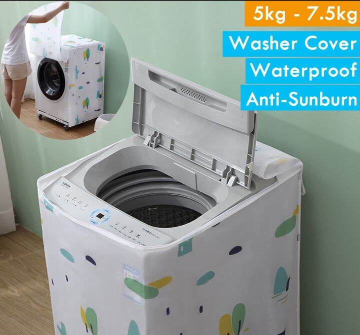 Penutup Pelindung Mesin Basuh Waterproof Cover Washer Washing Machine ...